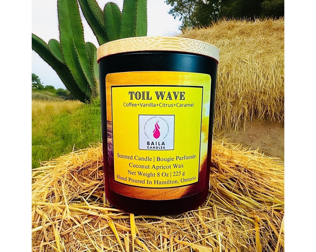 Toil Wave, Focus Candle, Productivity Candle, Coffee Candle, Caramel ...