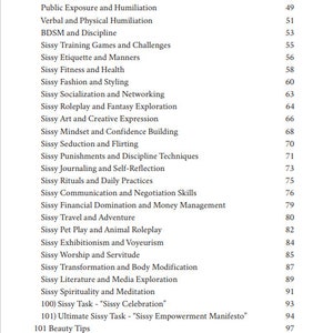 Sissy 101 - Tasks, Tips & Affirmations | 126 Page Ebook | Guide for ...