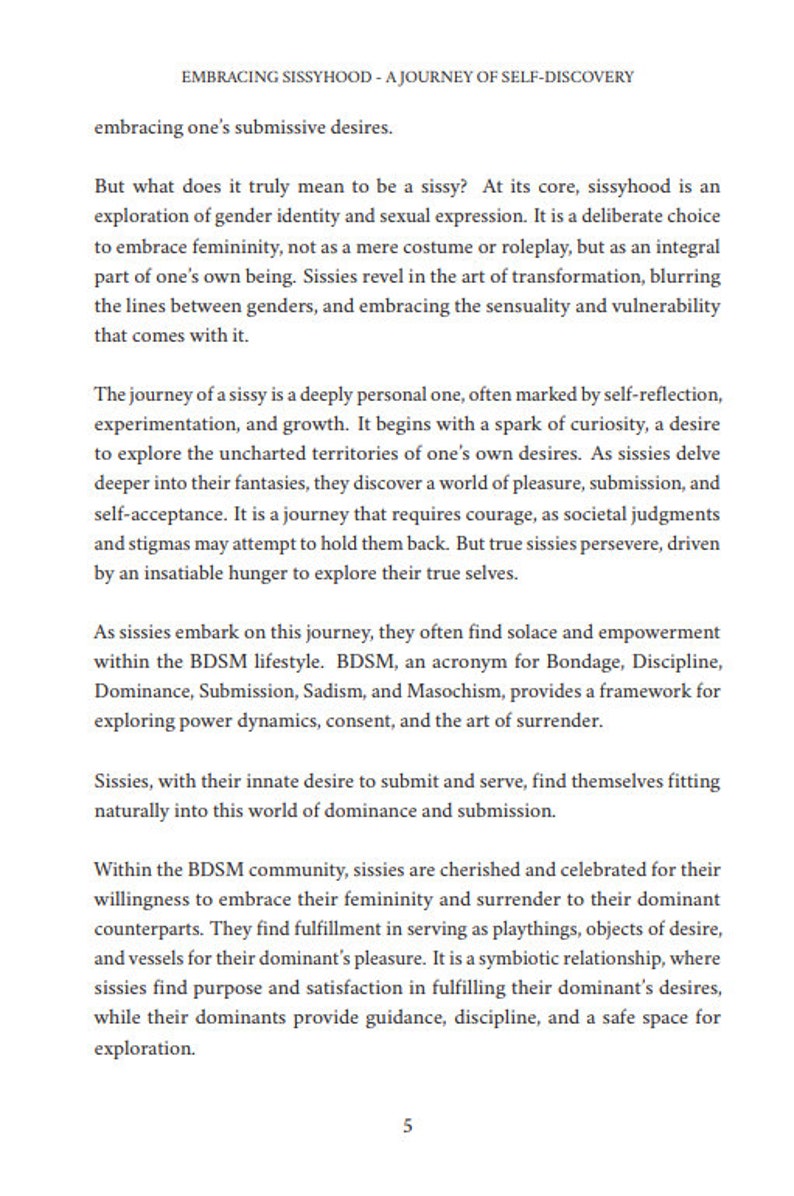 Sissy 101 - Tasks, Tips & Affirmations | 126 Page Ebook | Guide for ...