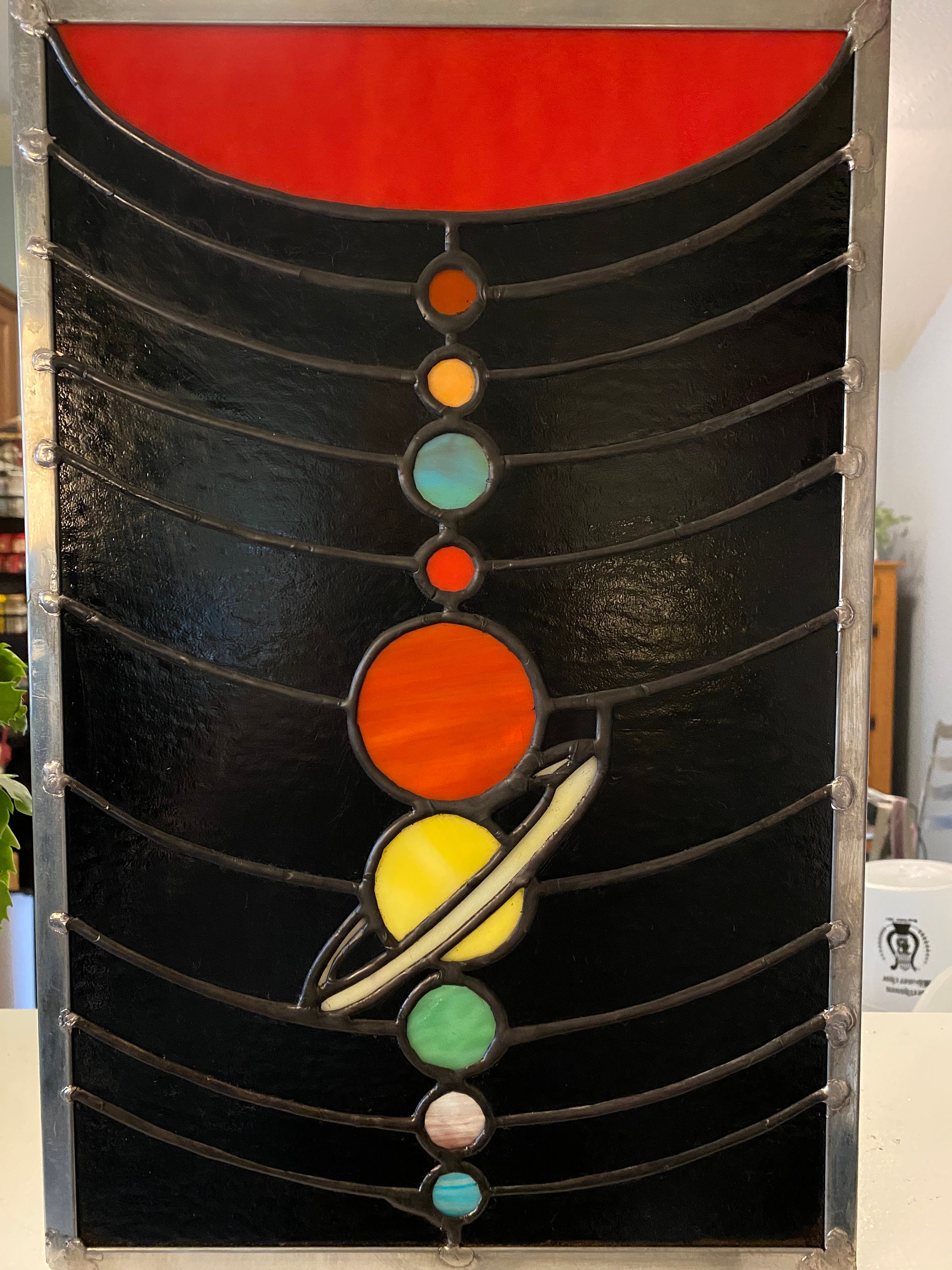 Solar System Stained Glass Panel - Etsy