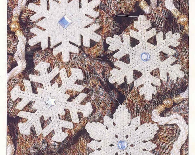 SNOWFLAKES Plastic Canvas Pattern HEXAGON - Etsy