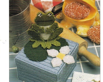Hoppy Box Plastic Canvas Pattern Frog Box Annie's | Etsy