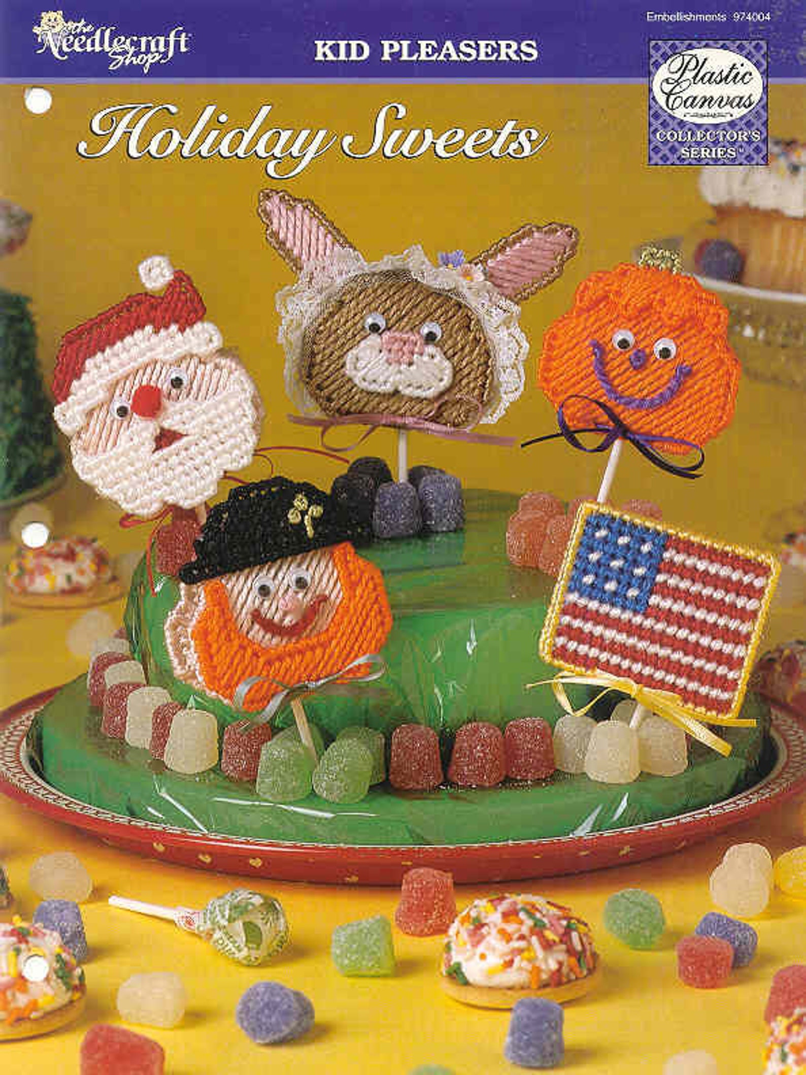 Holiday Sweets Lollipop Covers ~ Plastic Canvas Pattern - Etsy