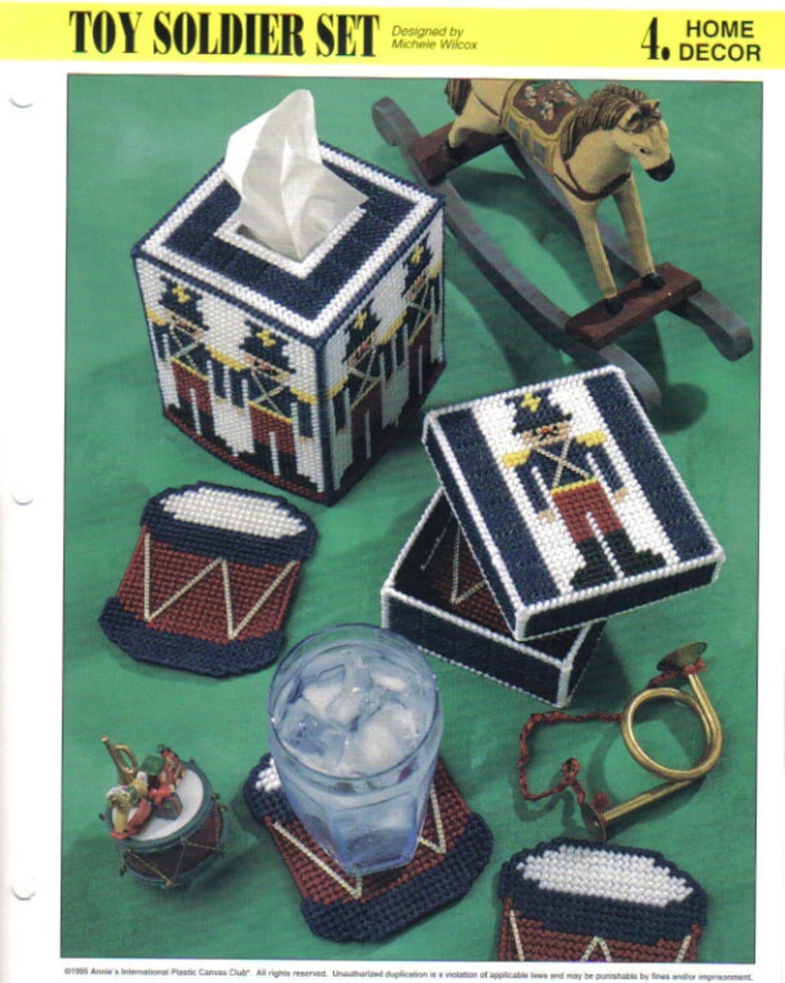 Toy Soldier Set ~ Plastic Canvas Pattern - Etsy