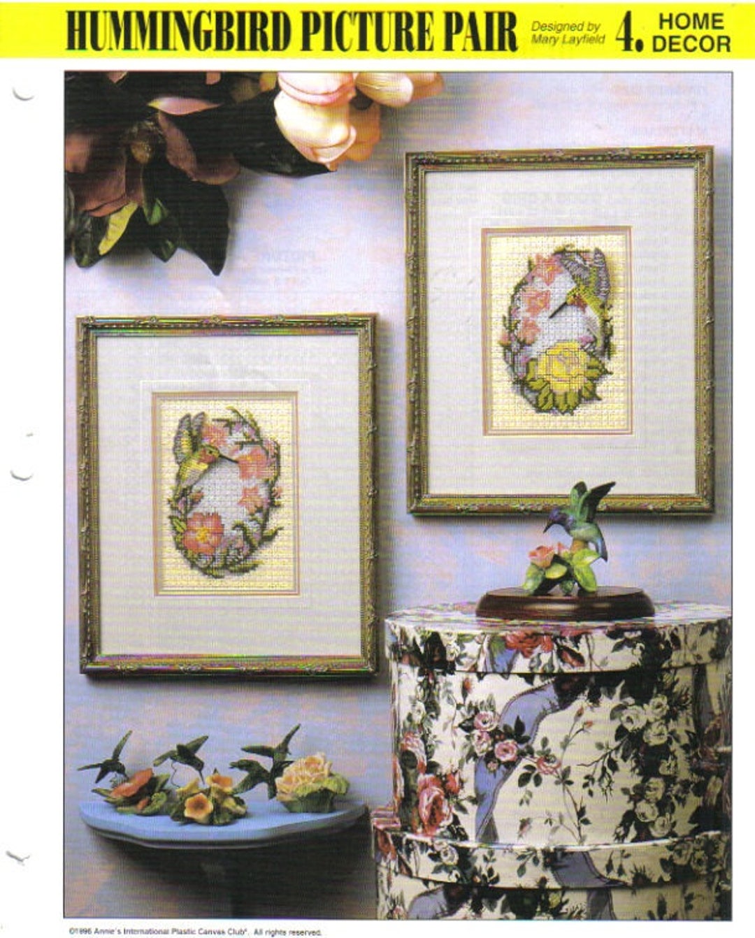 Hummingbird Picture Pair ~ Plastic Canvas Pattern ~ Annie's - Etsy