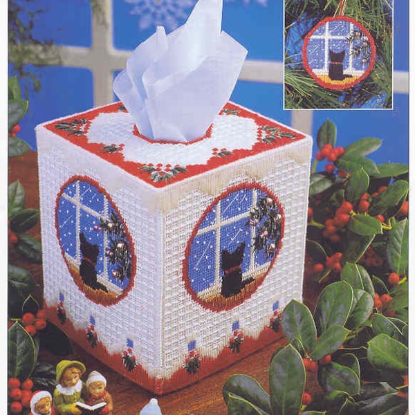 Plastic Canvas Cat Tissue Box Patterns - Etsy