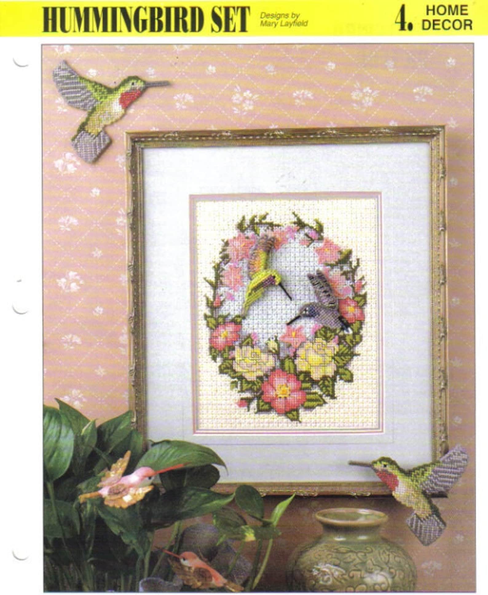 Hummingbird Set Plastic Canvas Pattern Annie's - Etsy