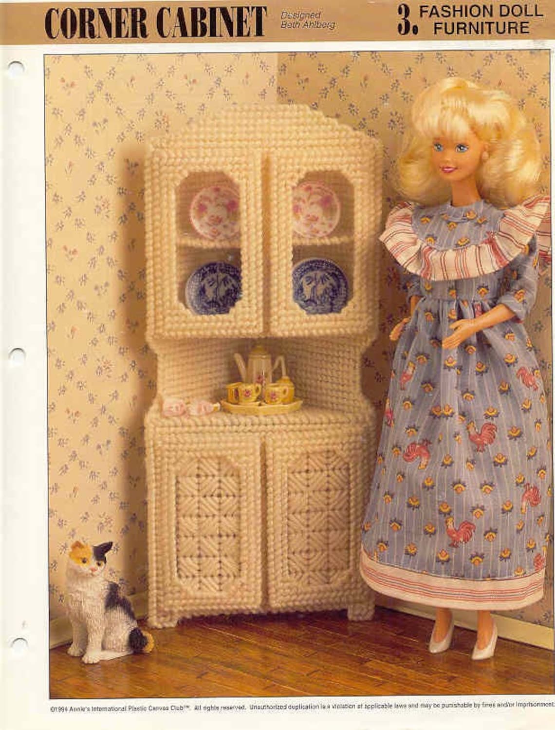 Fashion Doll Corner Cabinet Plastic Canvas Pattern - Etsy