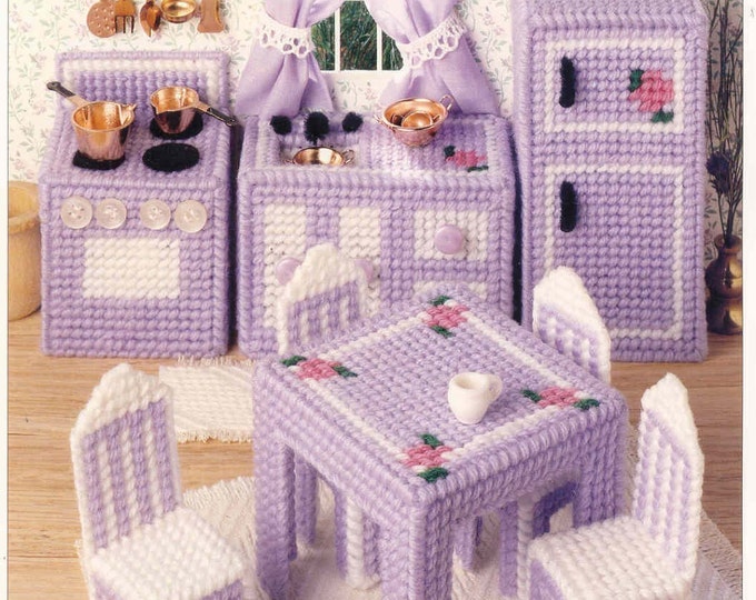 Dollhouse Kitchen ~ Plastic Canvas Pattern - Etsy