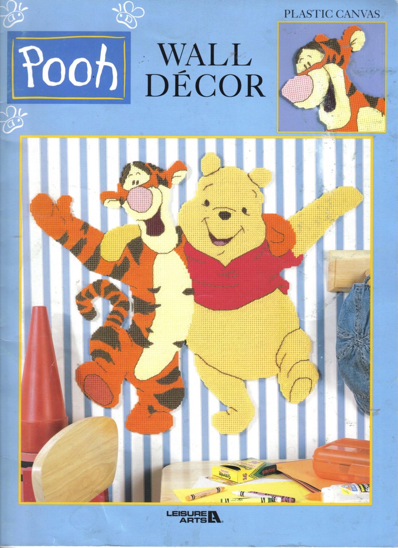 Winnie the Pooh Wall Decor Plastic Canvas Book - Etsy