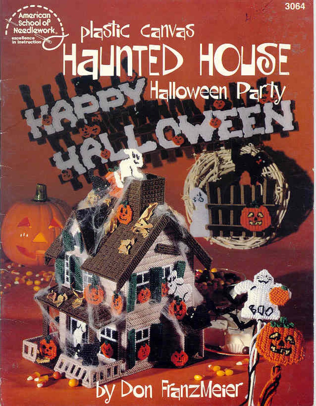 Haunted House Halloween Party ~ Plastic Canvas Book ~ ASN ~ - Etsy
