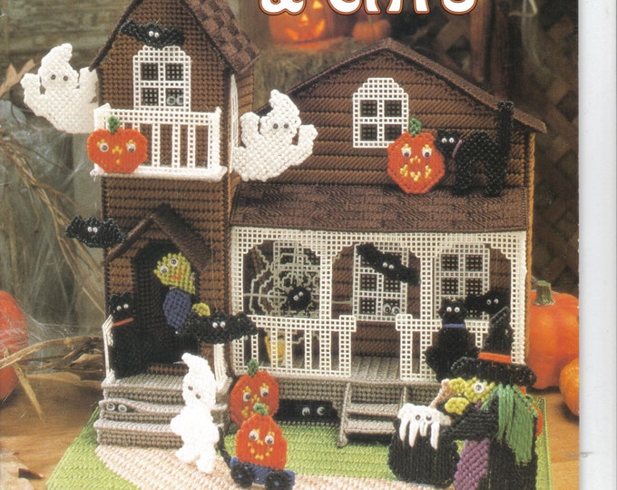 Halloween Boos, Bats & Cats Plastic Canvas Book New - Etsy