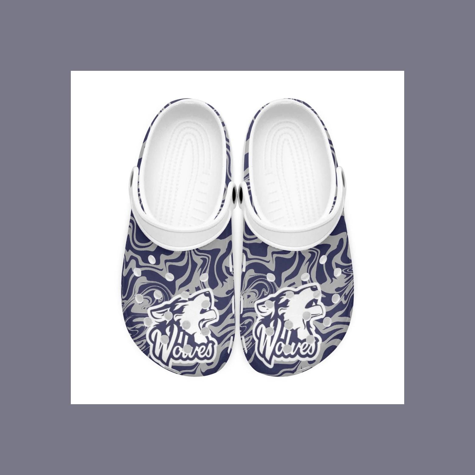 Custom Team Mascot crocs - Etsy