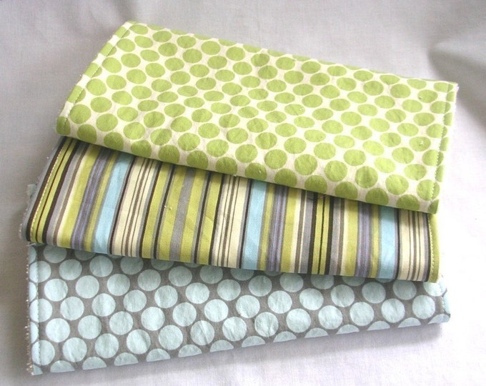 Boutique Burp Cloth Set Amy Butler Fabrics 3 Coordinating Burp Cloths W ...