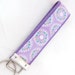 Keyfob Key Chain Wristlet in Kaleidoscope in Lilac Keychain - Etsy