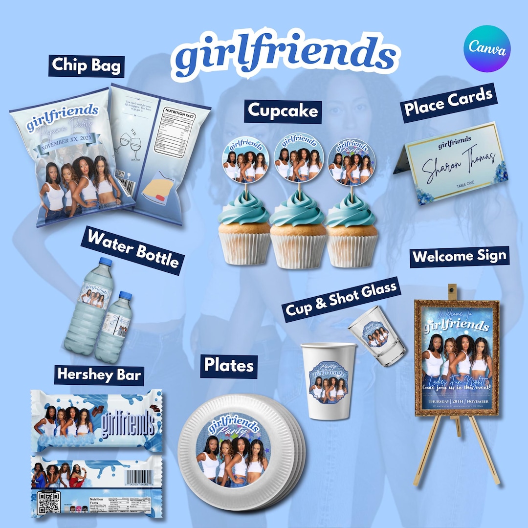 Girlfriends TV Show Party Bundle | Girls Night Decor (digital Download ...