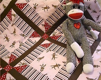 Sock Monkey Blanket | Etsy