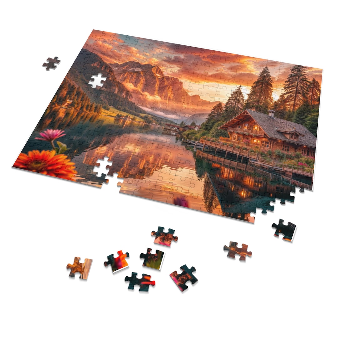 Panoramic Mountains and Lake Puzzle for Nature Lovers Jigsaw Puzzle 30 ...