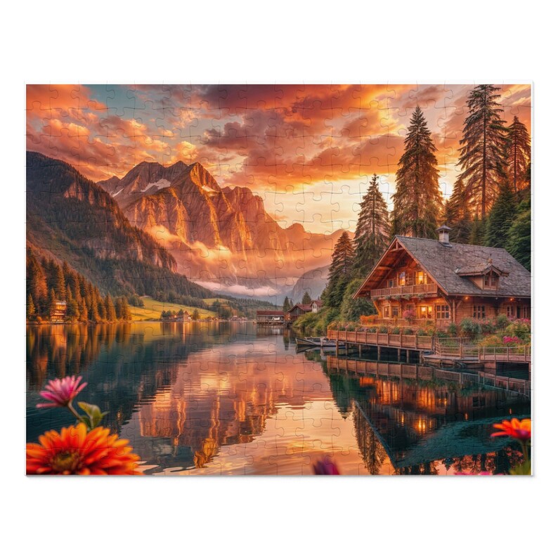 Panoramic Mountains and Lake Puzzle for Nature Lovers Jigsaw Puzzle 30 ...
