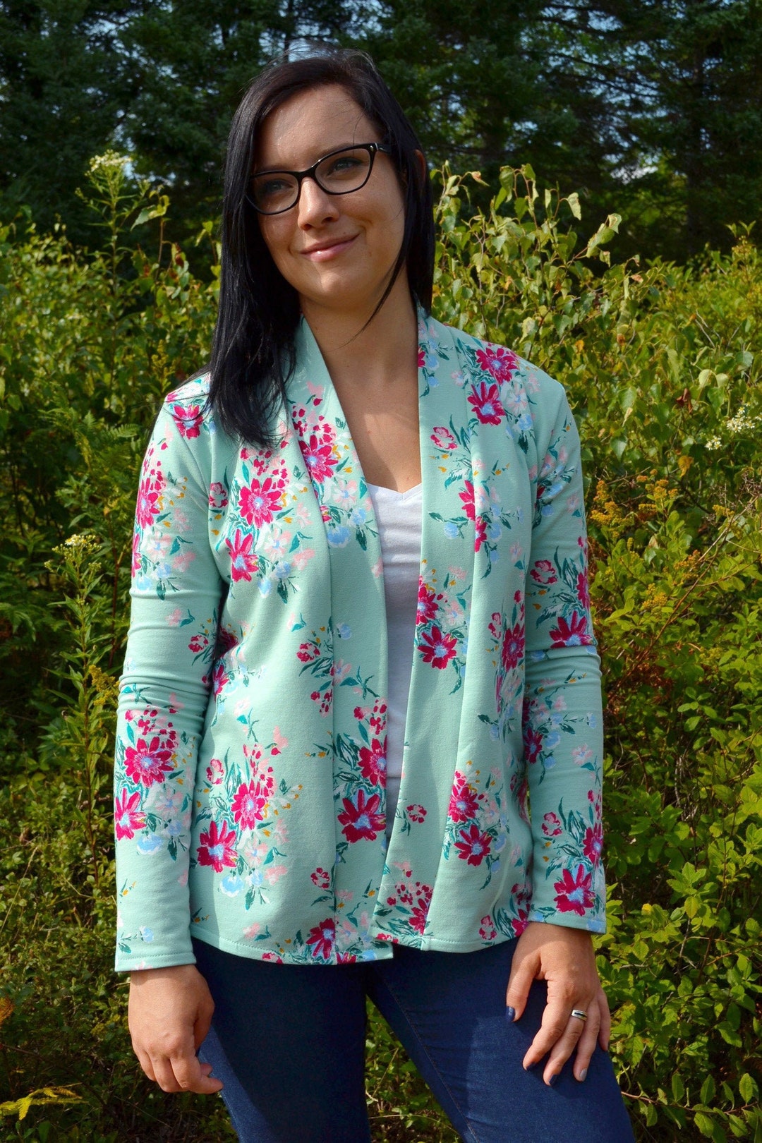The Maple Cardigan for Women PDF Sewing Pattern Drape Front Band Front ...