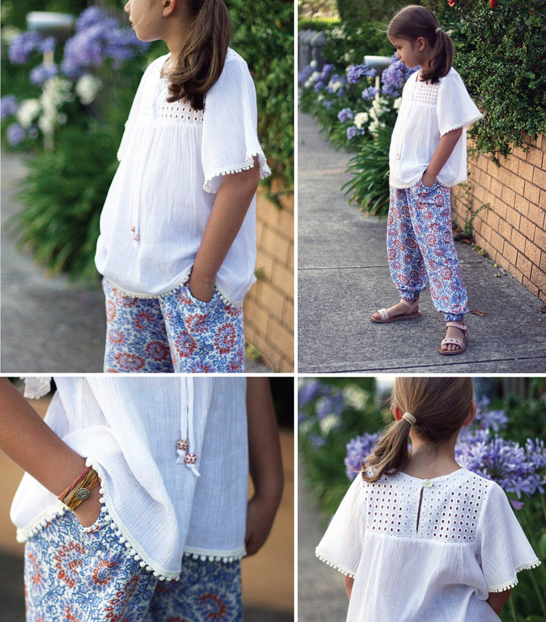 BOHO BUNDLE: TWO Sewing Patterns Toddlers Children Girls Boys Top ...