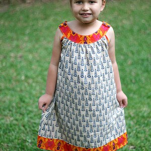Little Ellie Round Collar Yoke Neck Dress Instant Download PDF Sewing ...