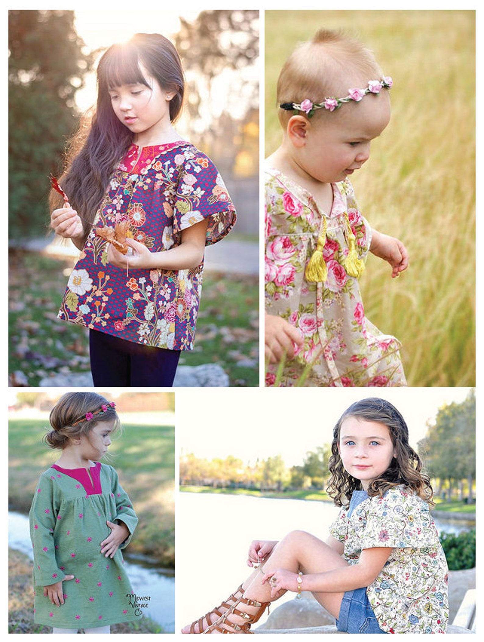 Boho Tunic Top Blouse and Dress INSTANT DOWNLOAD PDF Sewing - Etsy