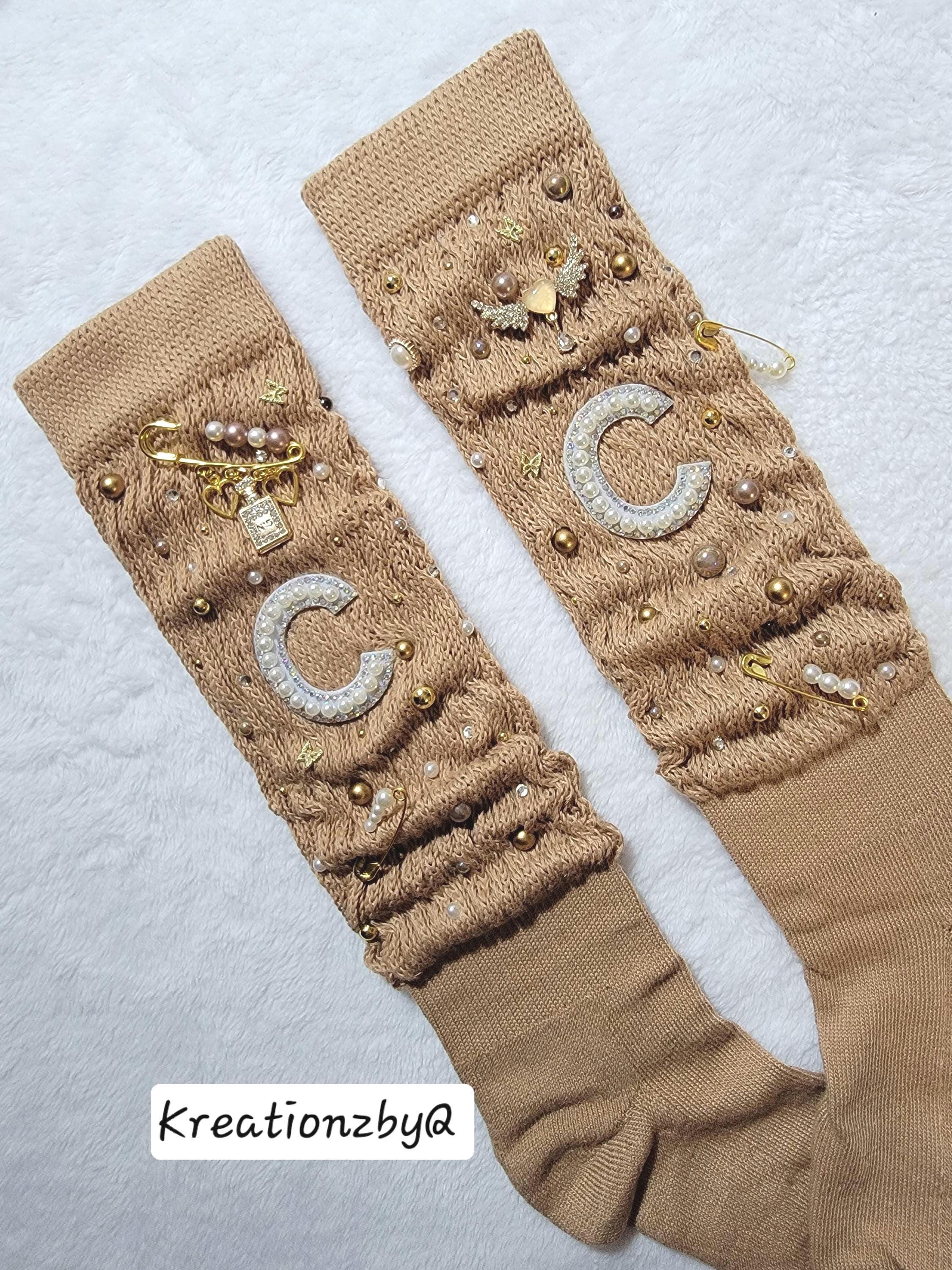 Custom Junk Socks, Slouch Socks, Double Initial Socks - Etsy