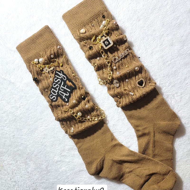 Slouchy Socks - Etsy