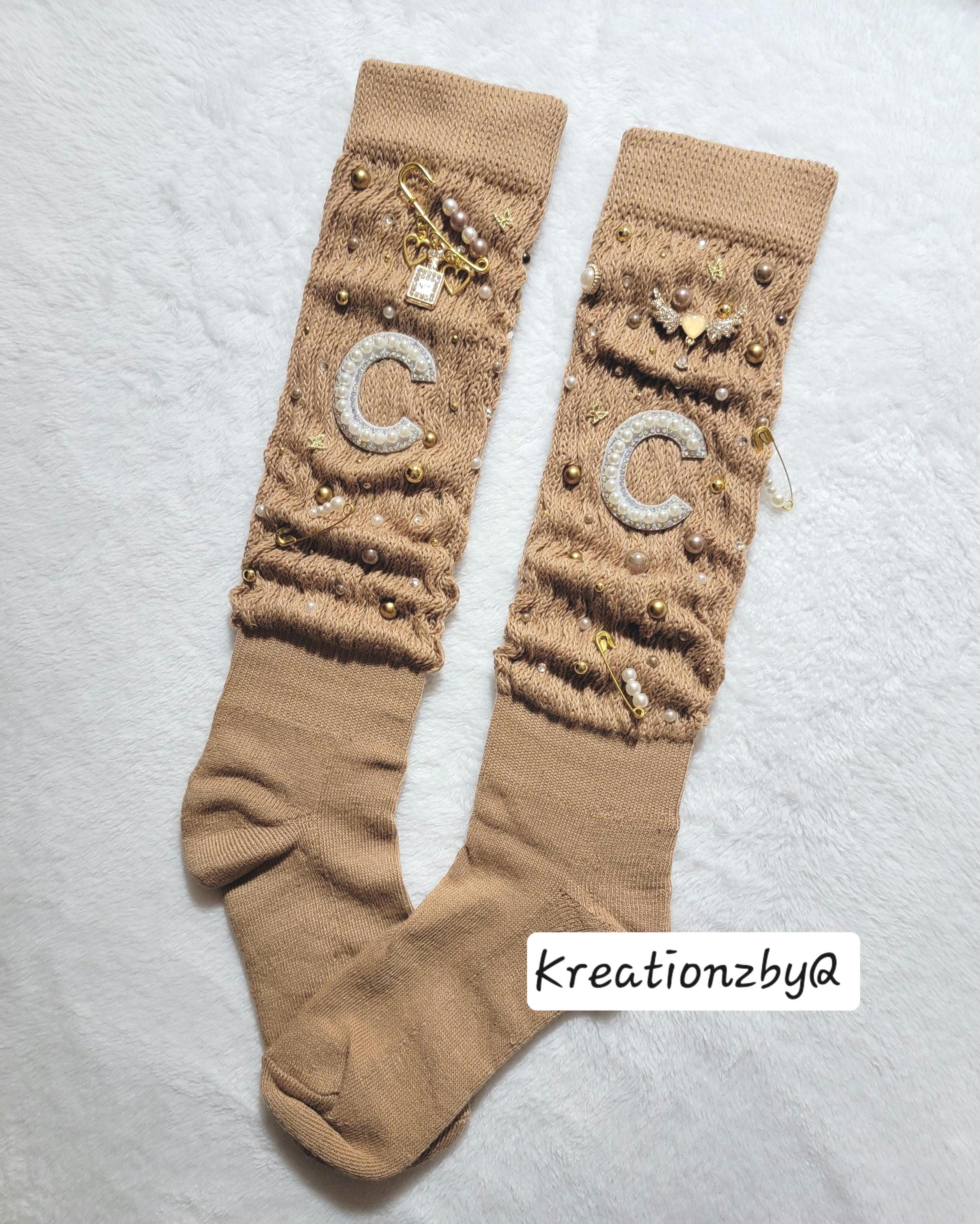 Custom Junk Socks, Slouch Socks, Double Initial Socks - Etsy