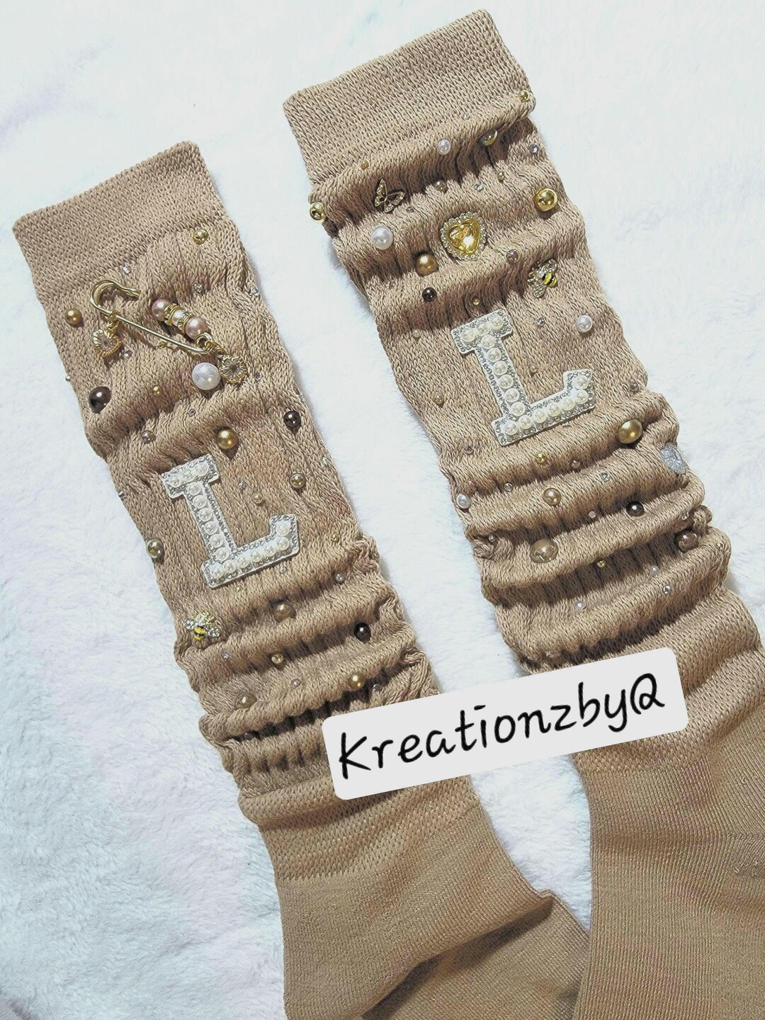 Custom Junk Socks, Slouch Socks, Double Initial Socks - Etsy