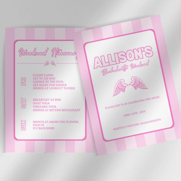 Victoria Secret Pink Party Invitations - Etsy