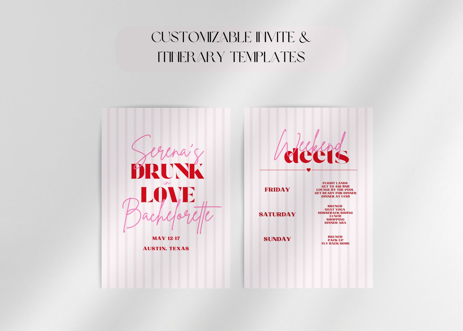 Drunk in Love Bachelorette Party Invite & Itinerary| Bachelorette ...