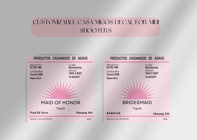 Bachelorette Party Mini Casamigos Label | 50 Ml Tequila Label | Bach ...
