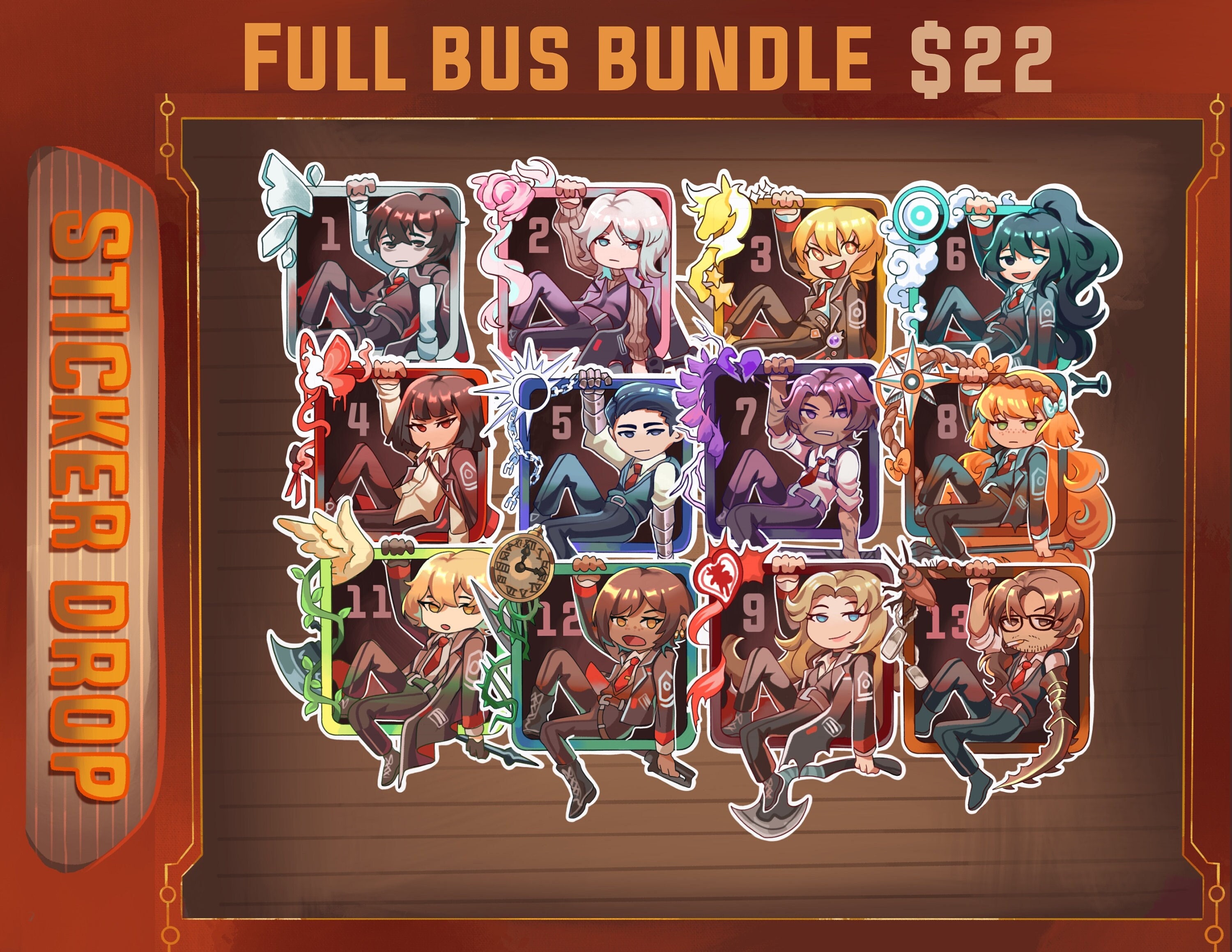 Limbus Sticker Bundles - Etsy