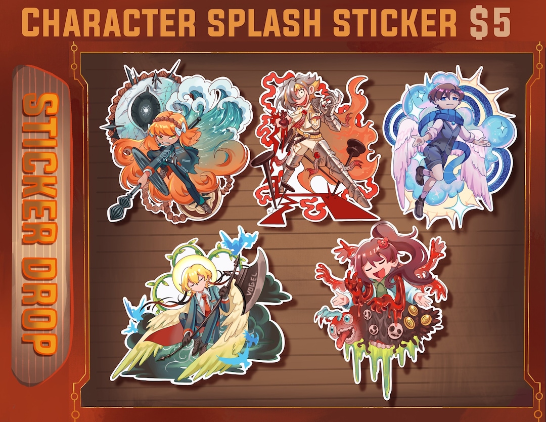 Limbus Company Splash Stickers - Etsy