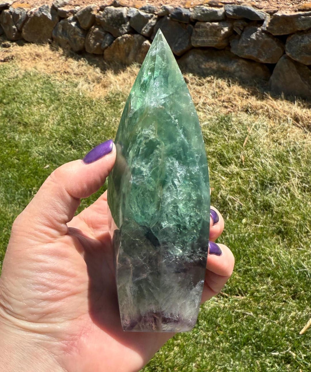 Where Insight Meets Enchantment * HIGH QUALITY Green & Purple Rainbow ...