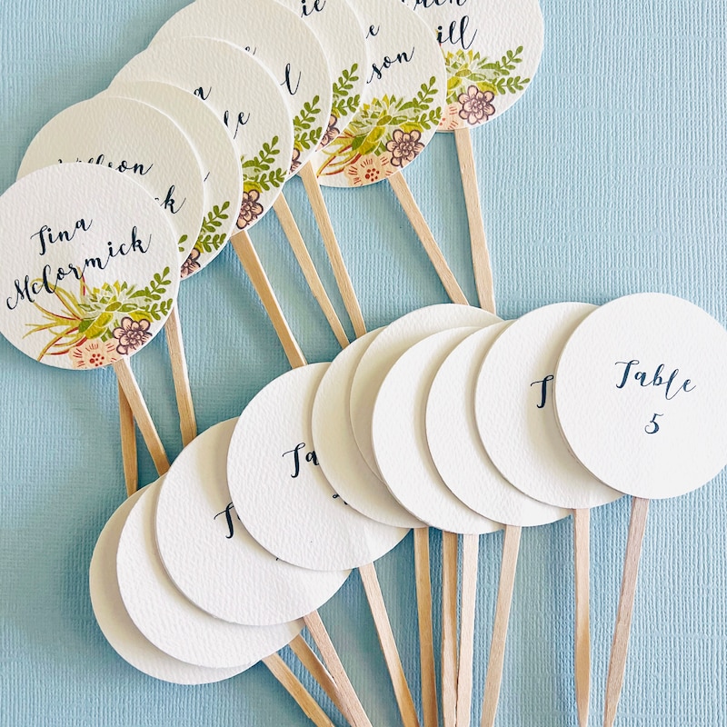 Escort Card Tags - Etsy