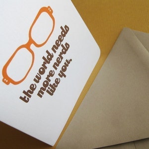 Nerd-single Greeting Card, Hearts, Love, Galentines, Friendship ...