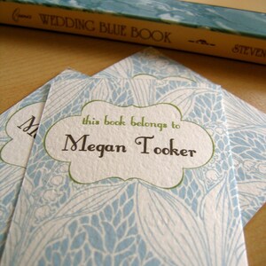 Design 01 Bookplate Set of 9, Book Labels, Custom Tags, Gift Guide ...