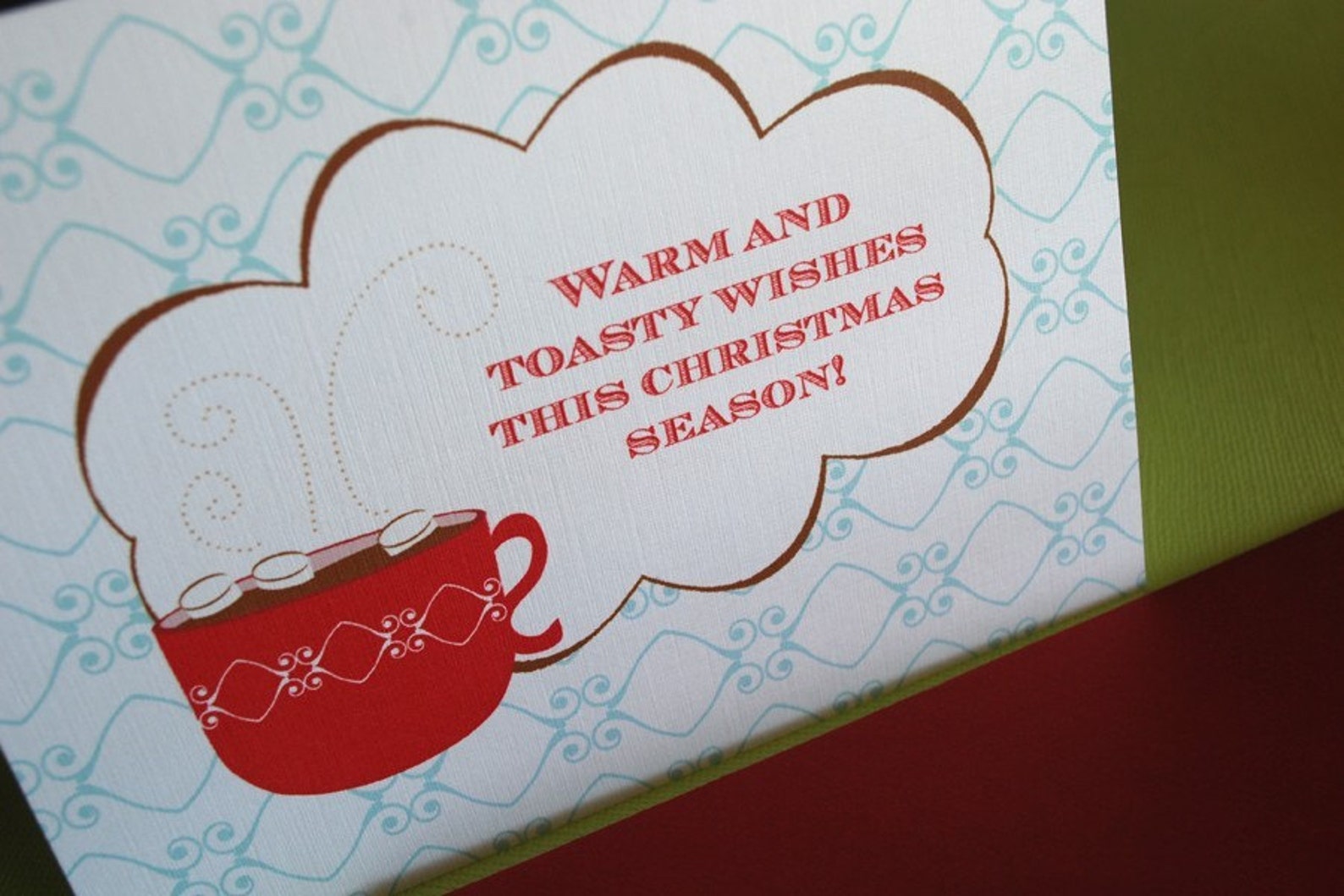 Warm and Toasty Wishes- Holiday Cards, Greeting Card, Hot Cocoa ...