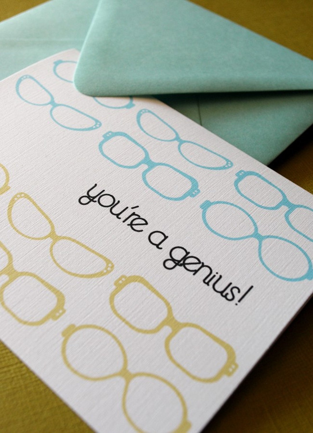 You're a Genius- Congratulations Card - Etsy