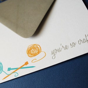Youre so Crafty... Set of 8 Flat Cards - Etsy