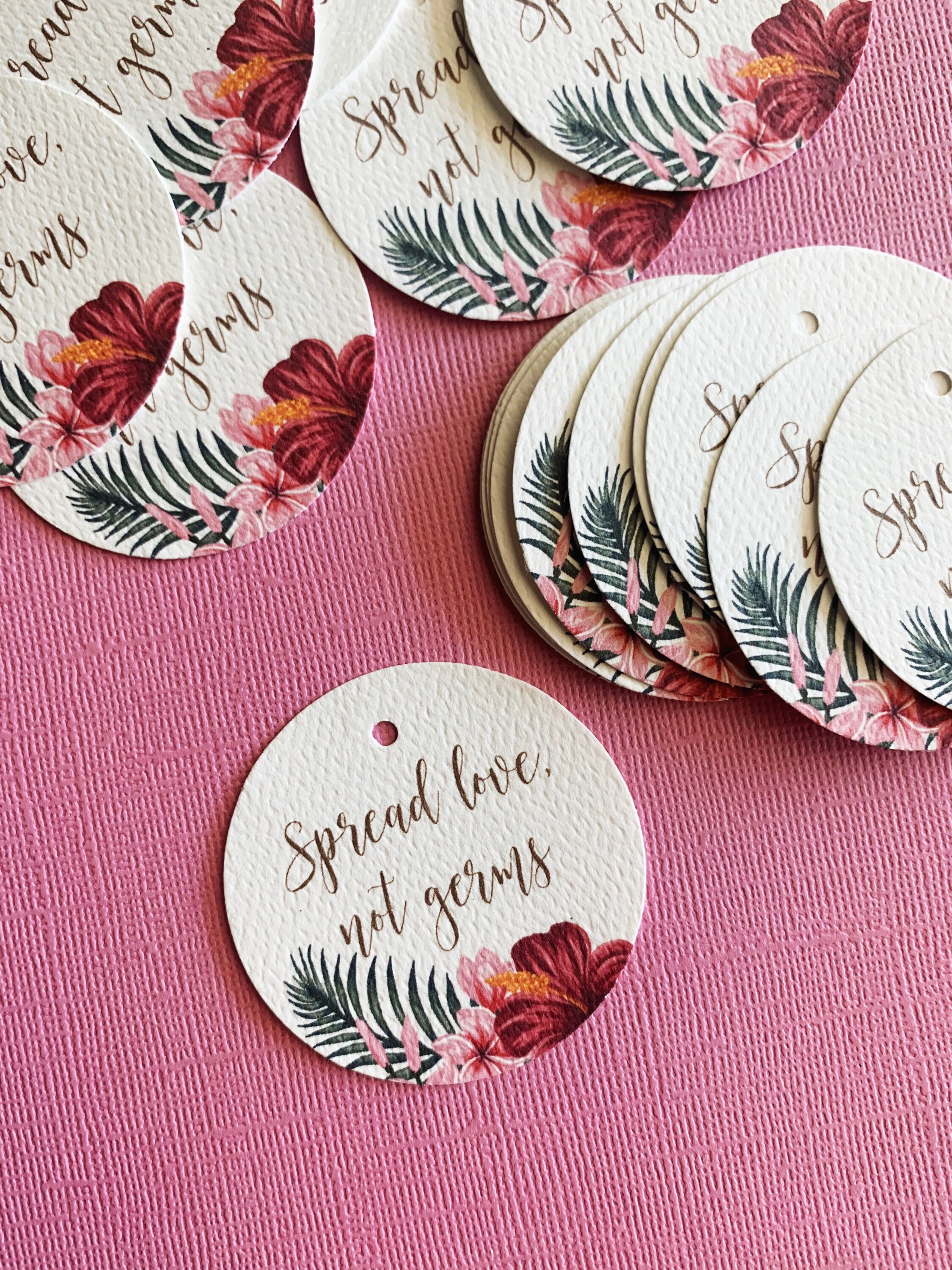 Buy Hawaiian Party Favor Tags, Custom Tags, Reception Favors, Bridal ...