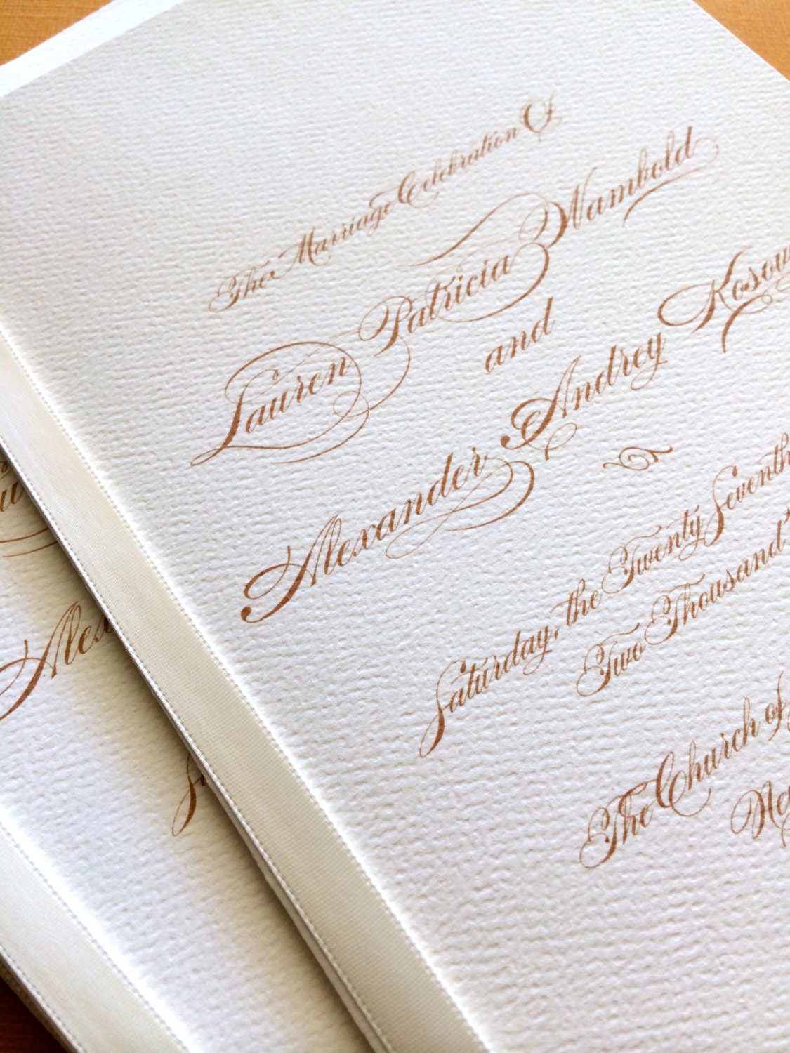 Gold Monogram Wedding Program for Guests Wedding Ceremony - Etsy