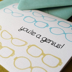 You're a Genius- Congratulations Card - Etsy