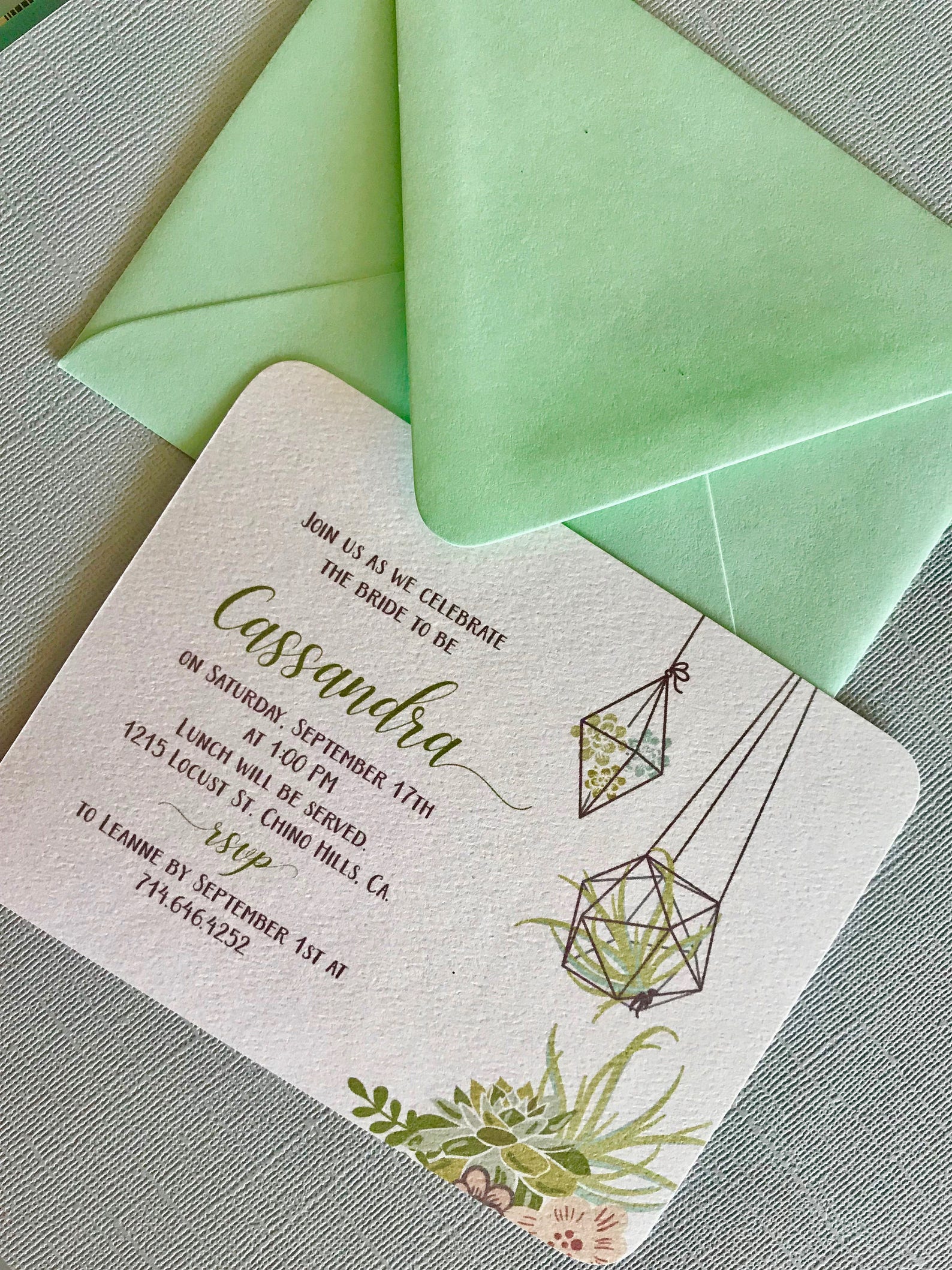 Let Love Grow Invitation, Bridal Shower, Baby Shower, Party Invites ...