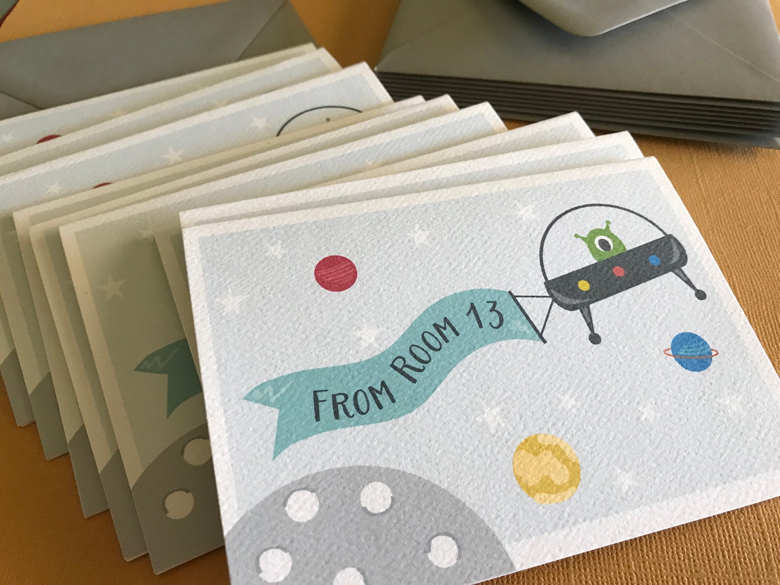 Aliens and Space Set of Personalized Stationery Classroom - Etsy