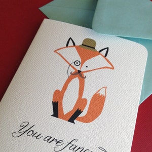 You Are Fancy- Fox Single Greeting Card - Etsy