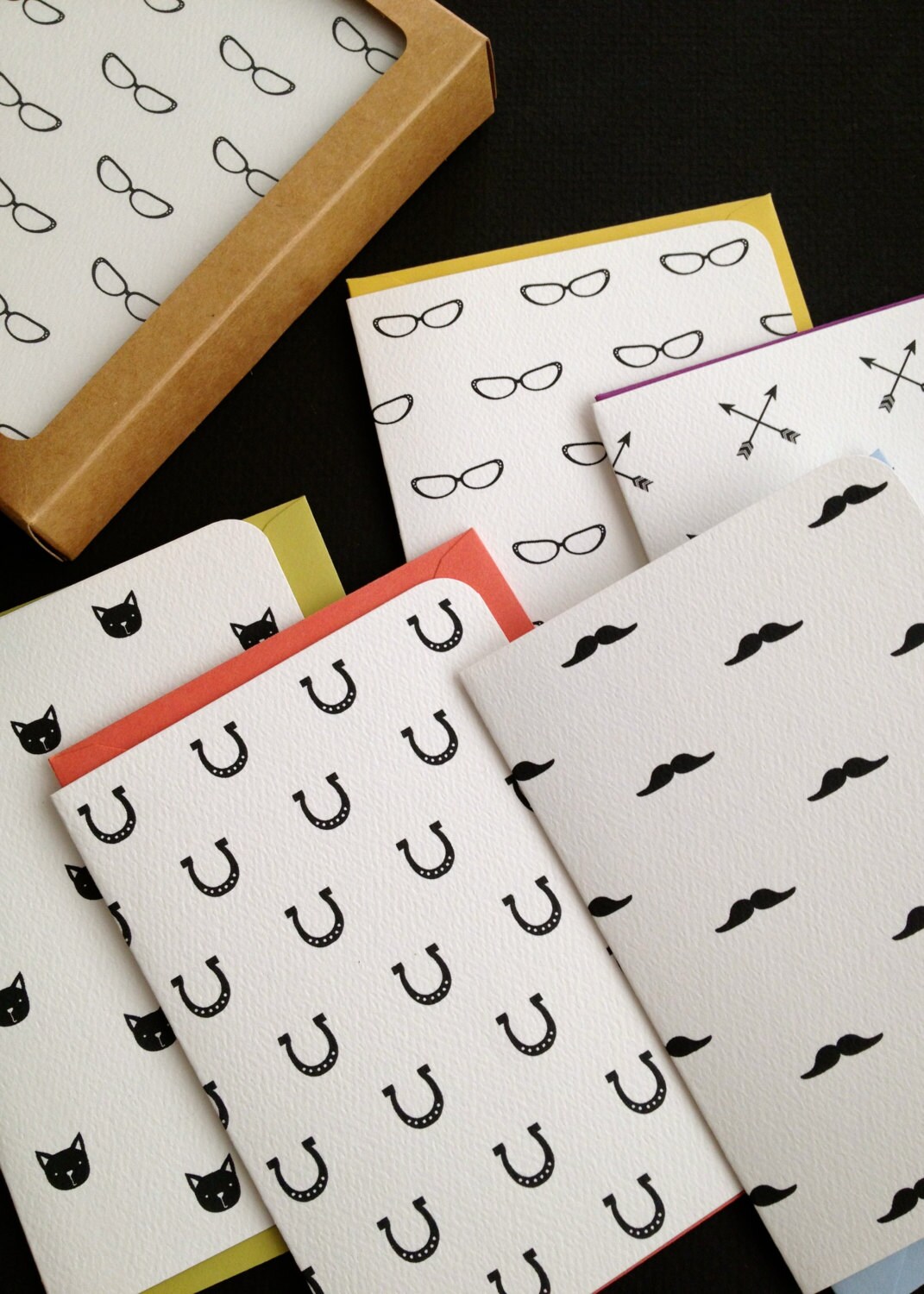 Pattern Blank Cards Set of 8 - Etsy